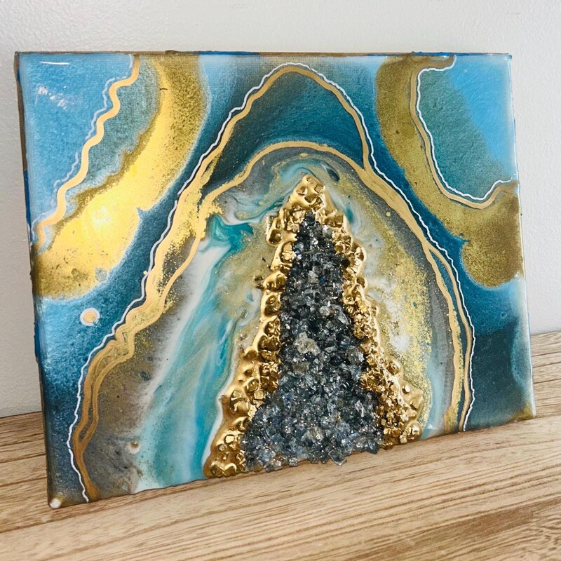 Resin Canvas Art - Etsy