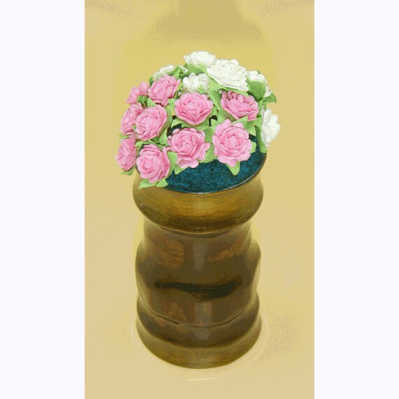 Exquisite Handmade Tamarack Faux Flower Vase 3-Y | Etsy