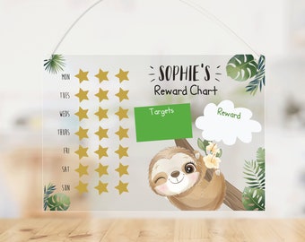 Sloth Reward Chart - Etsy UK