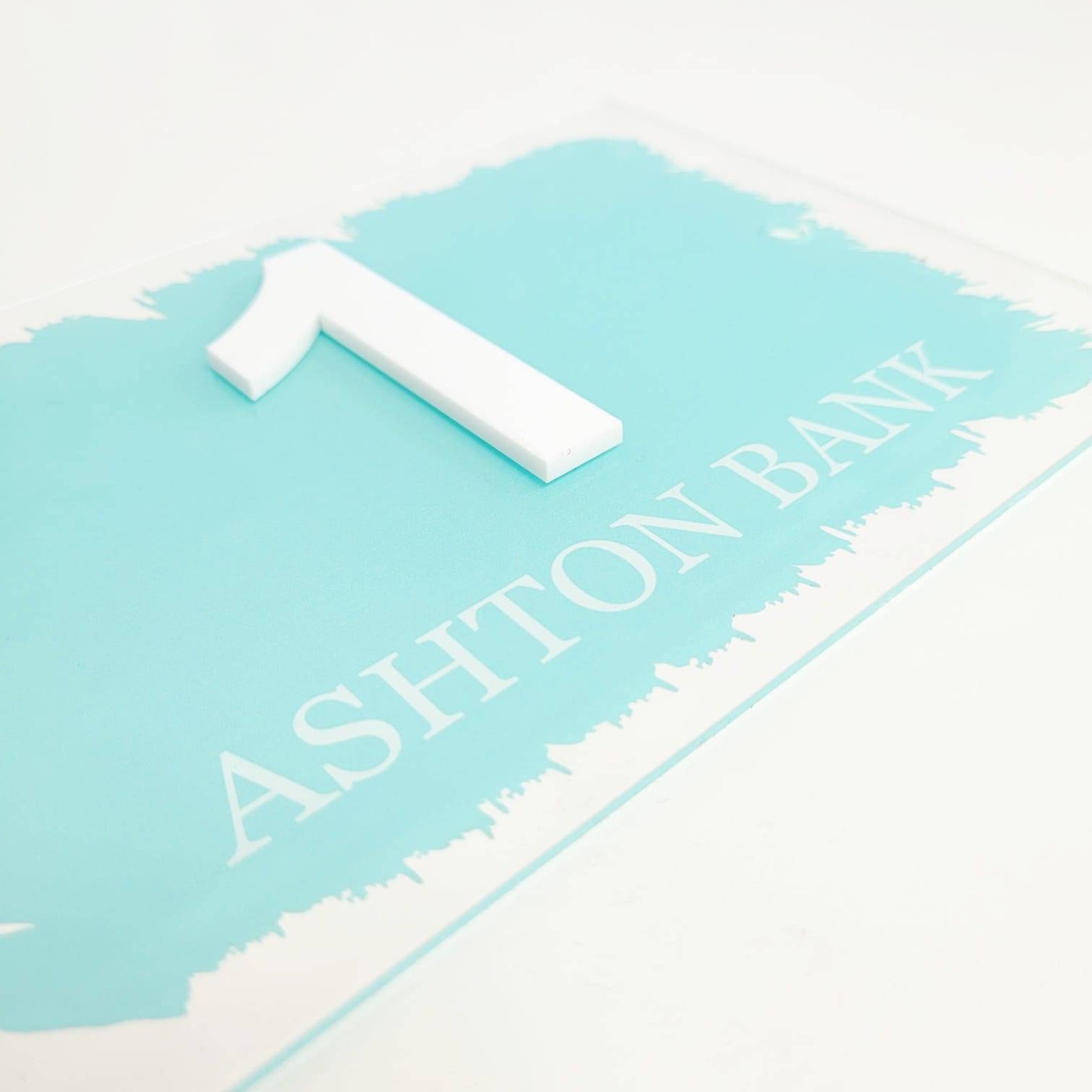 Gorgeous Contemporary Printed House Number Plate Door Sign - Etsy UK