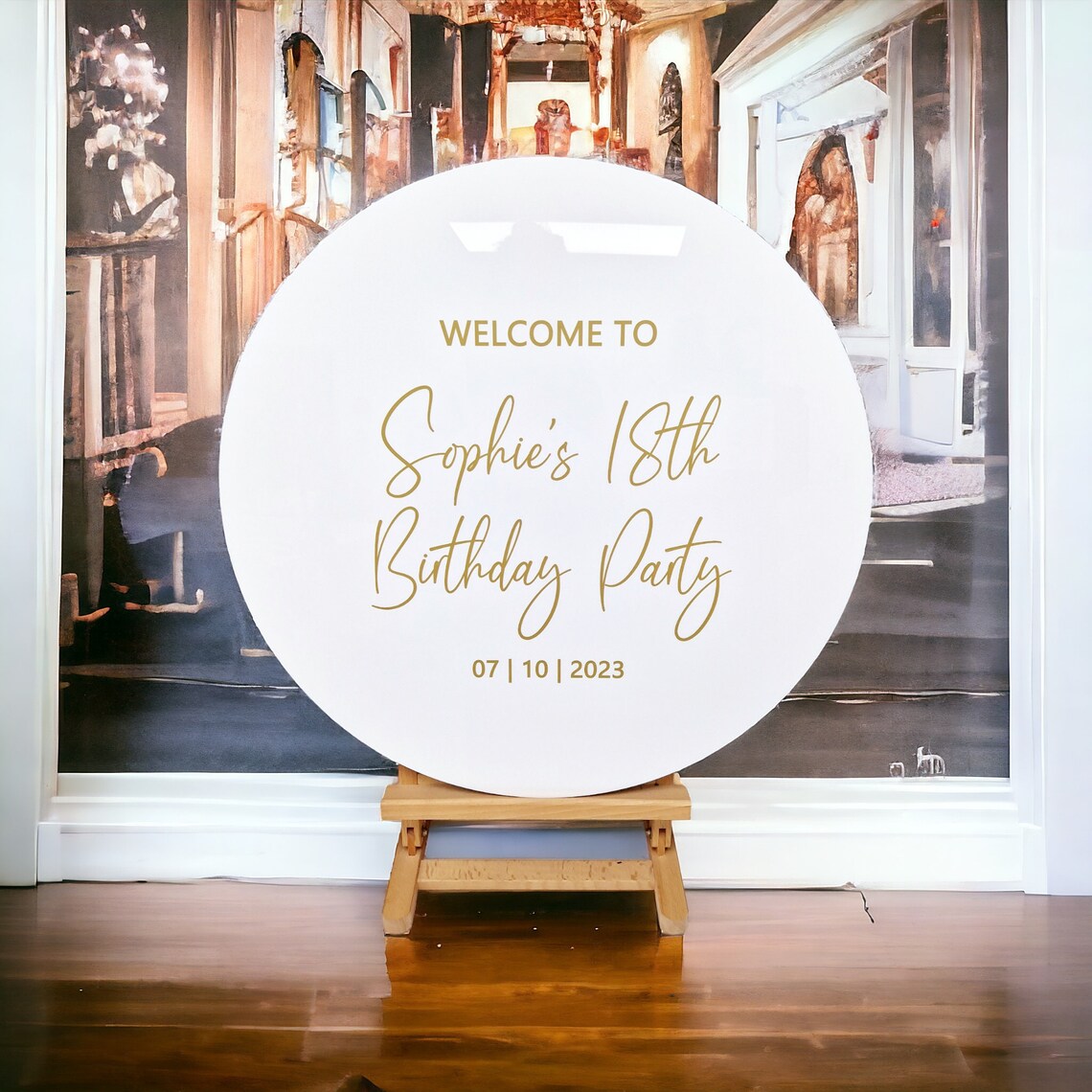 Printed Perspex 40cm Party Sign: Birthday, Shower, Anniversary - Etsy UK