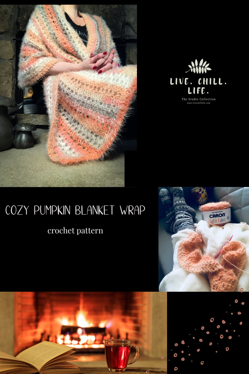 Caron Latte Cakes Pattern Blanket Scarf Pattern (Instant Download) - Etsy