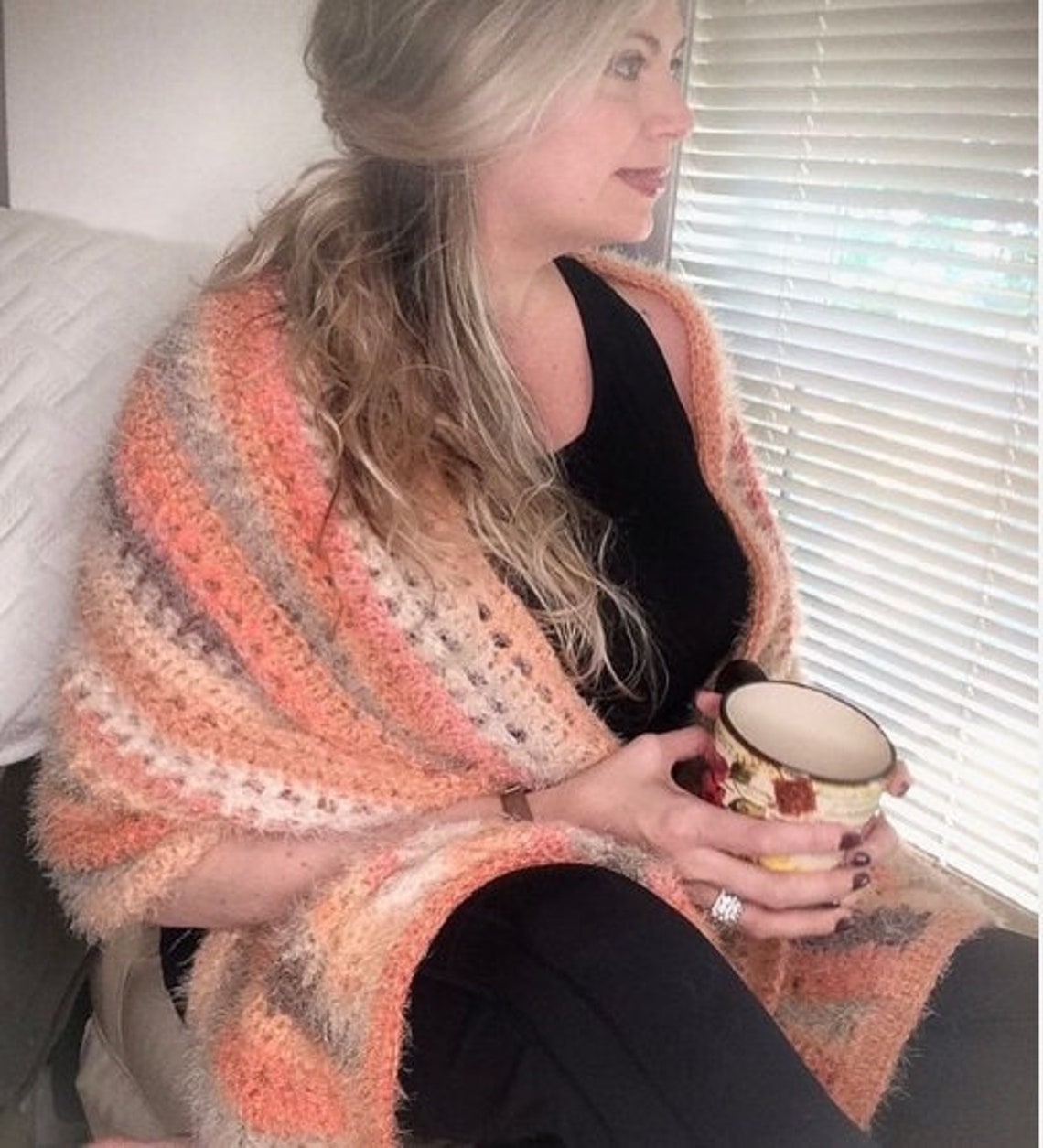 Caron Latte Cakes Pattern Blanket Scarf Pattern Crochet - Etsy
