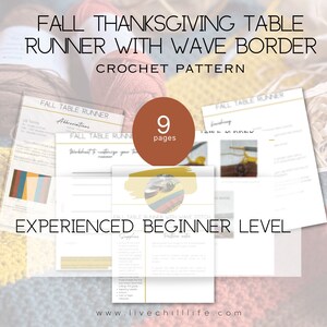 Fall Crochet Table Runner Pattern: Thanksgiving Decor (PDF Pattern) - Etsy