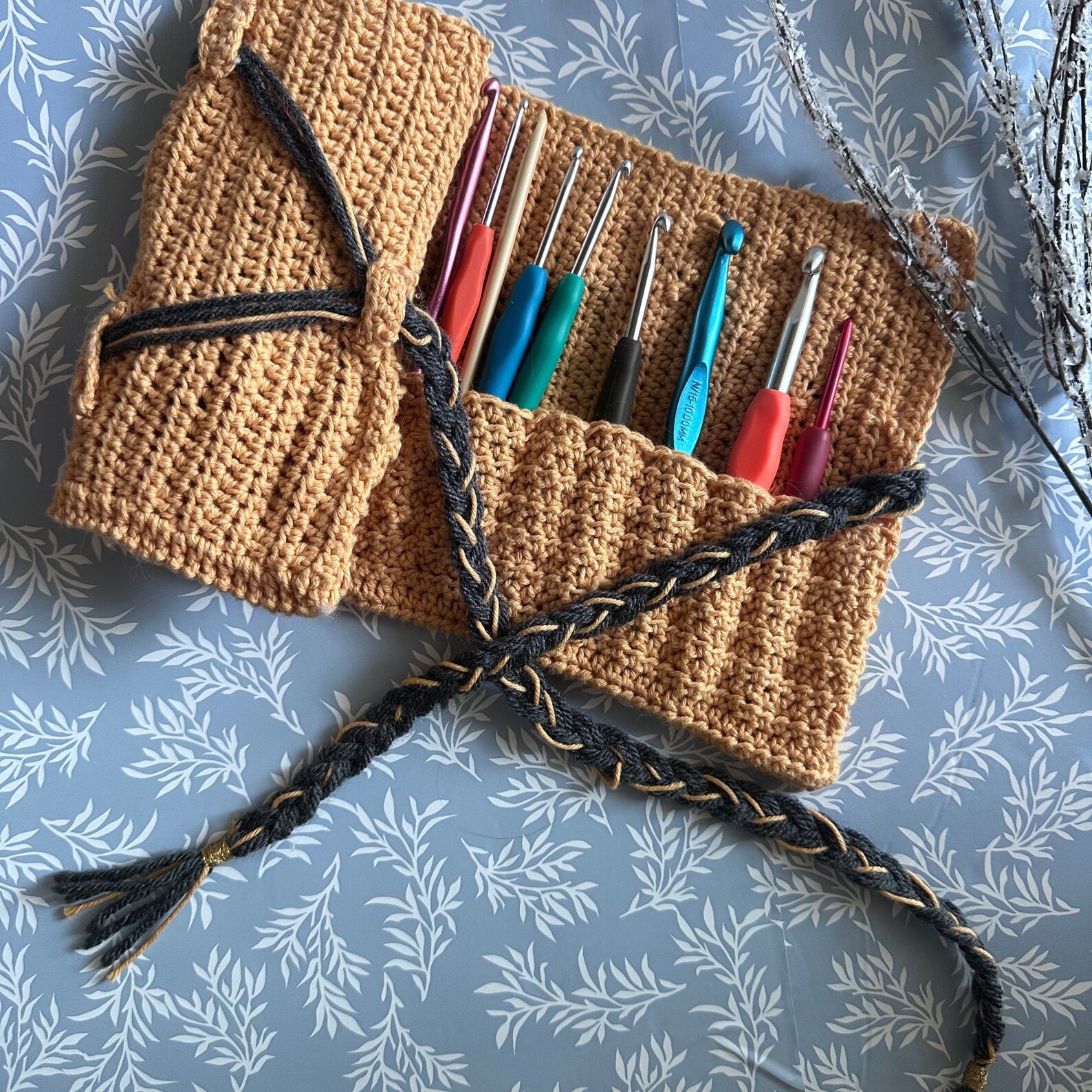 Crochet Hook Roll Organizer Pattern: Customizable Storage (PDF Pattern ...