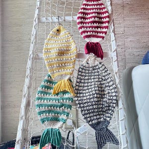 Crochet Potholder Pattern | Clownfish | Crochet Fish Potholder | Double ...