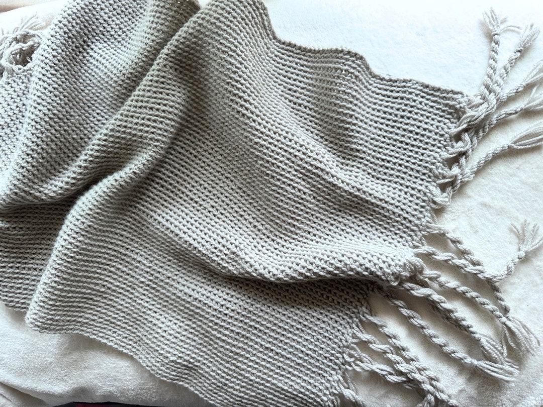 Crochet Throw Pattern: Modern Blanket With Twisted Fringe (PDF Pattern ...