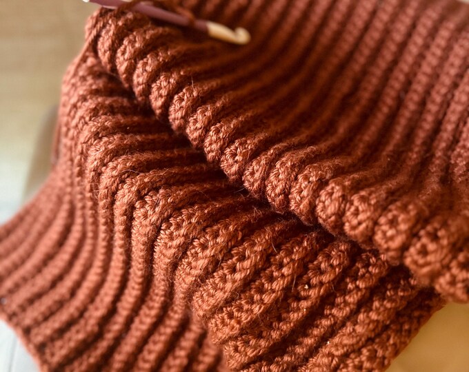 Super Chunky Crochet Blanket Pattern, Ribbed Crochet Pattern Blanket ...