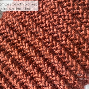 Easy Crochet Blanket Pattern for Beginners | Ribbed Crochet Blanket ...