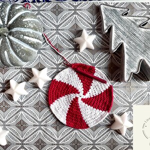Peppermint Crochet Potholder Pattern: Candy Wrapper Design (PDF Pattern ...