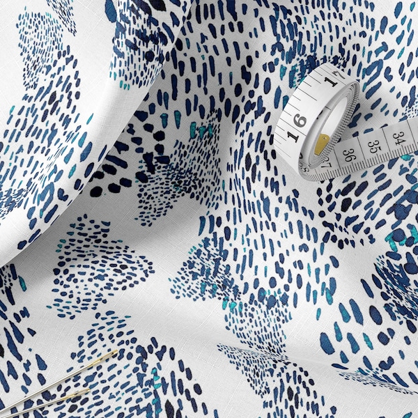 Printed Linen Fabric - Etsy