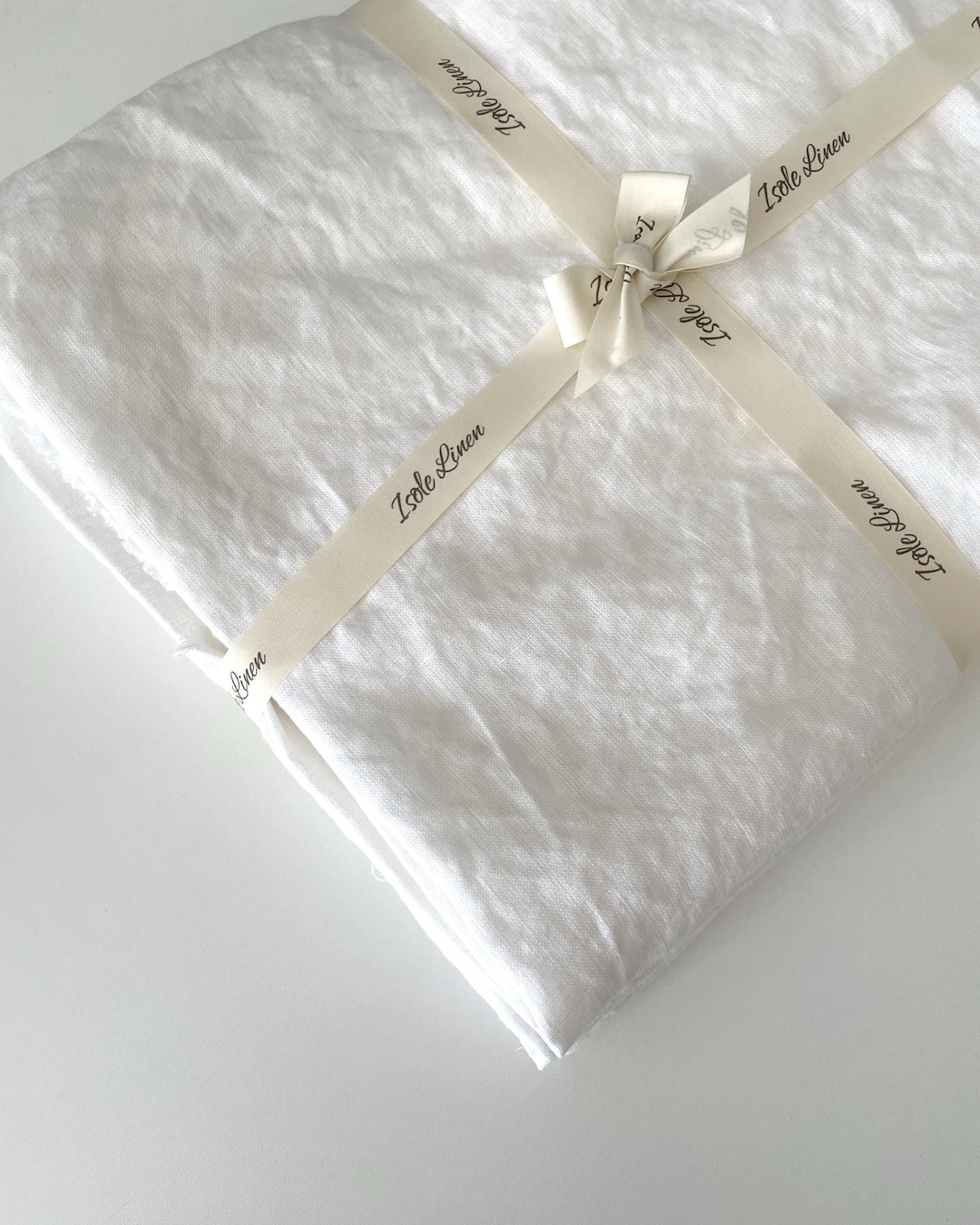 White Linen Scraps Bundle, Large Natural Linen Fabric Remnants for ...