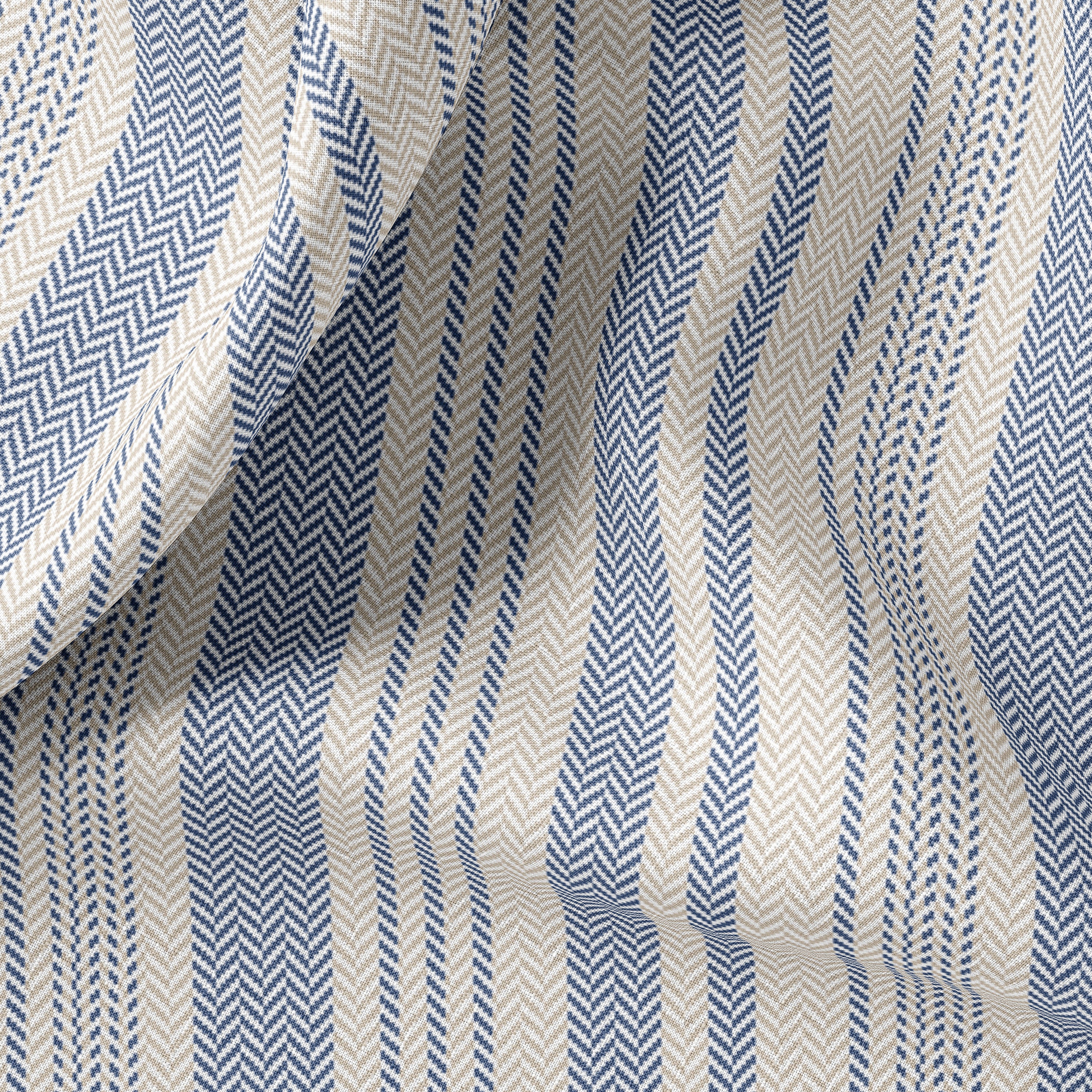 Provence Stripe Print Linen Fabric: French Farmhouse Style - Etsy