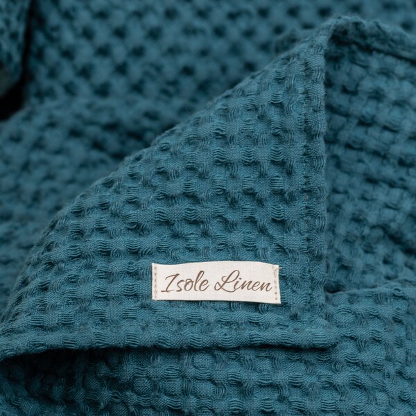 Waffle Linen Fabric - Etsy