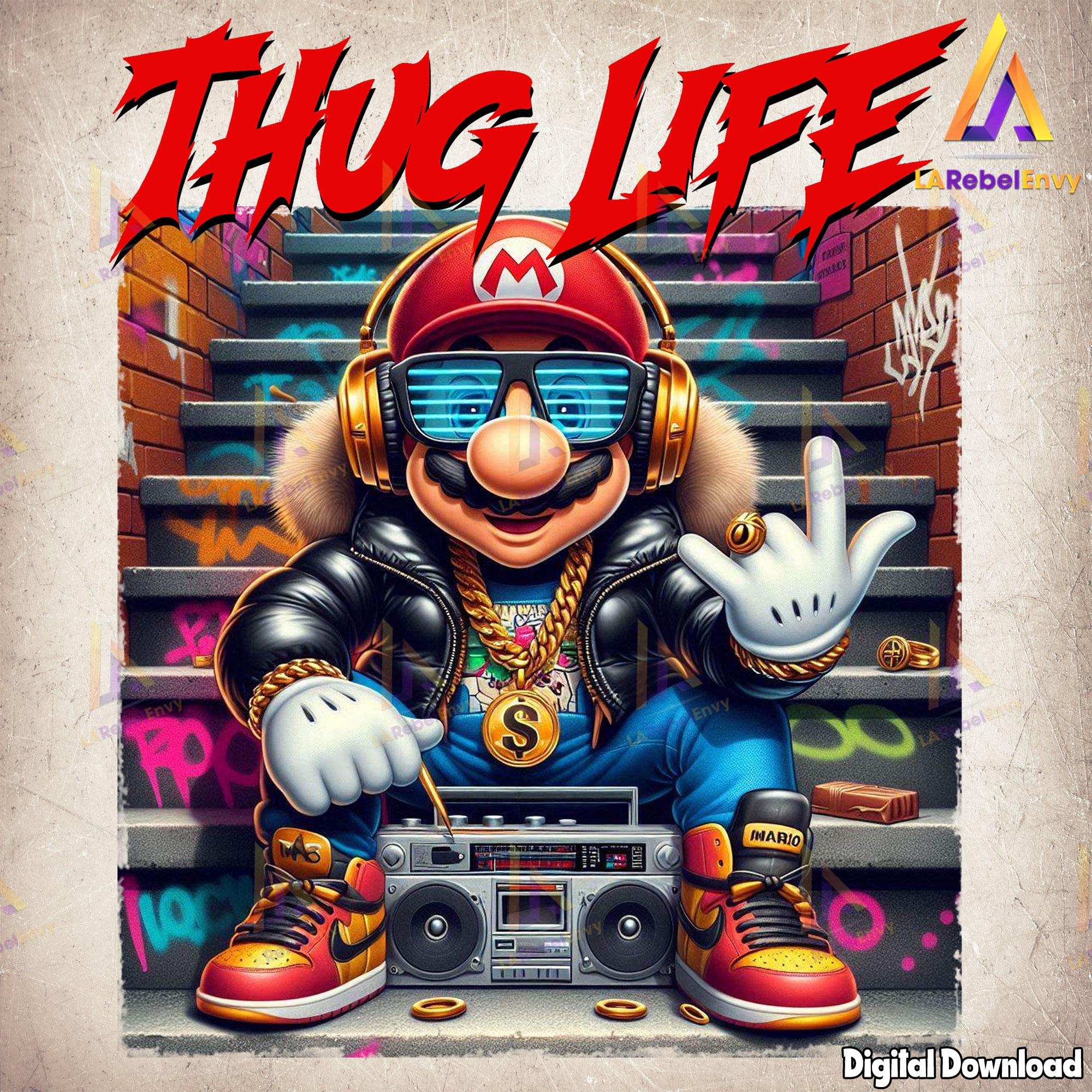 Mario Gangster Drawing