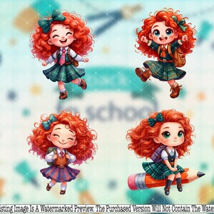 7 Designs Princess Back to School Png Bundle, Cute Little Princess Png ...