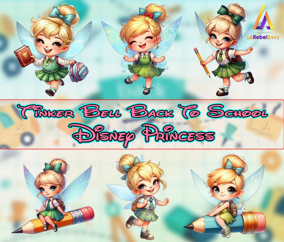 7 Designs Princess Back to School Png Bundle, Cute Little Princess Png ...