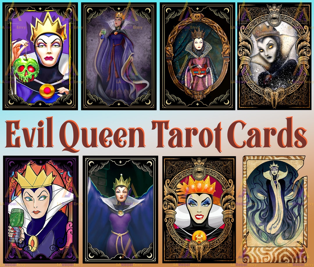 Bundle Villains Tarot Cards Sublimation Designs Png | Halloween Tarot ...