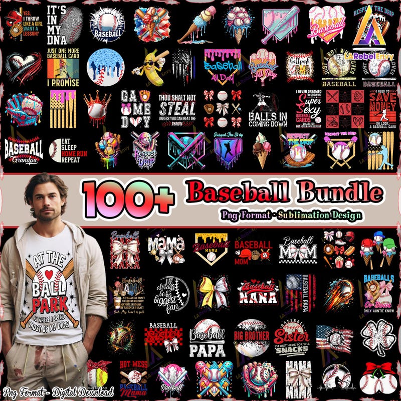 Baseball Sublimation Designs - Etsy