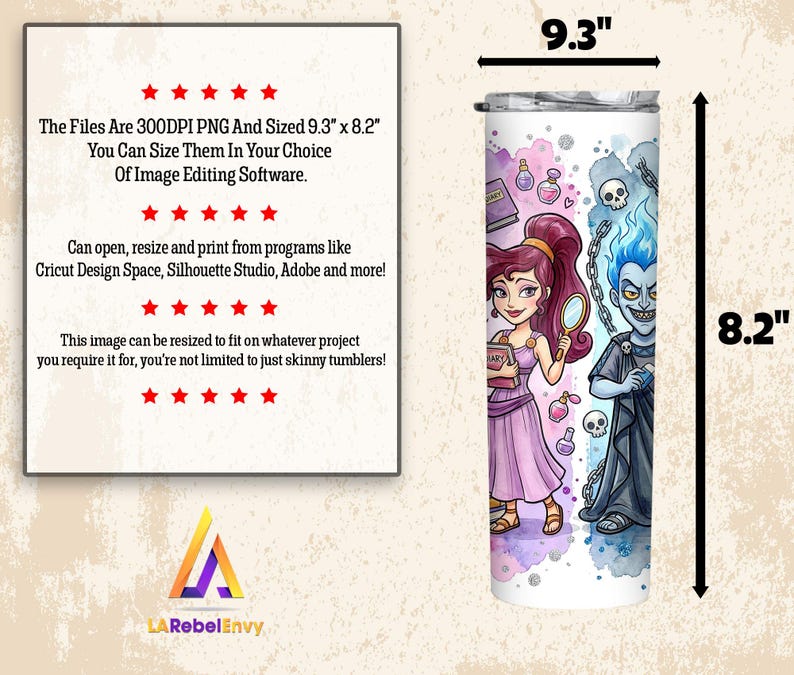 Cute School Cartoon Characters 20oz Skinny Tumbler Sublimation Design ...