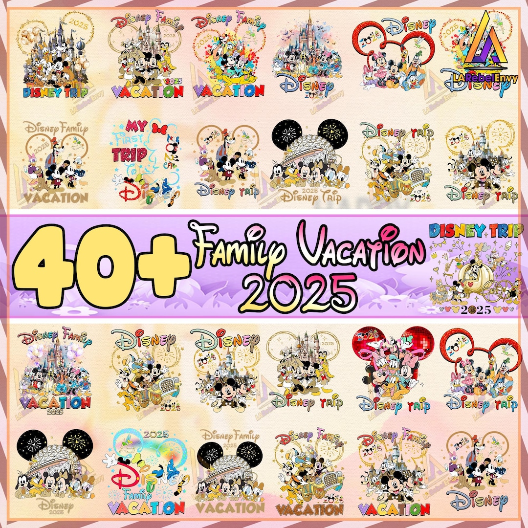 40+ Cartoon Friends Png Bundle, Family Vacation Png Bundle, 2025 ...