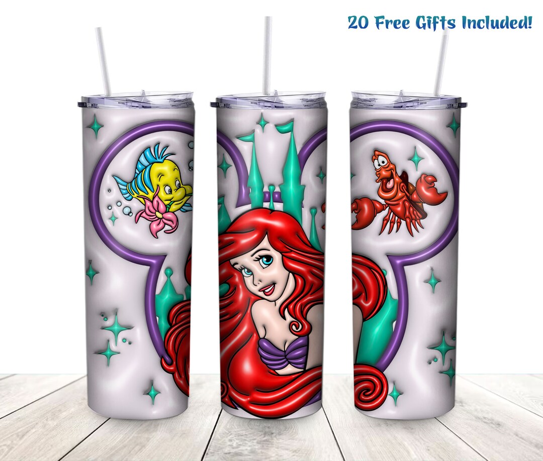 3D Inflatable Design Cartoon Movie Character 20 Oz Skinny Tumbler ...