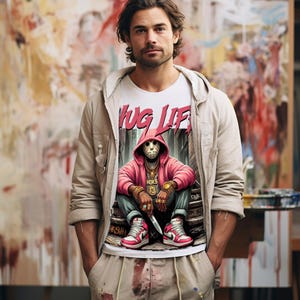 21 Designs Thug Life Pink Png, Characters Movies, Horror Spooky, Funny ...