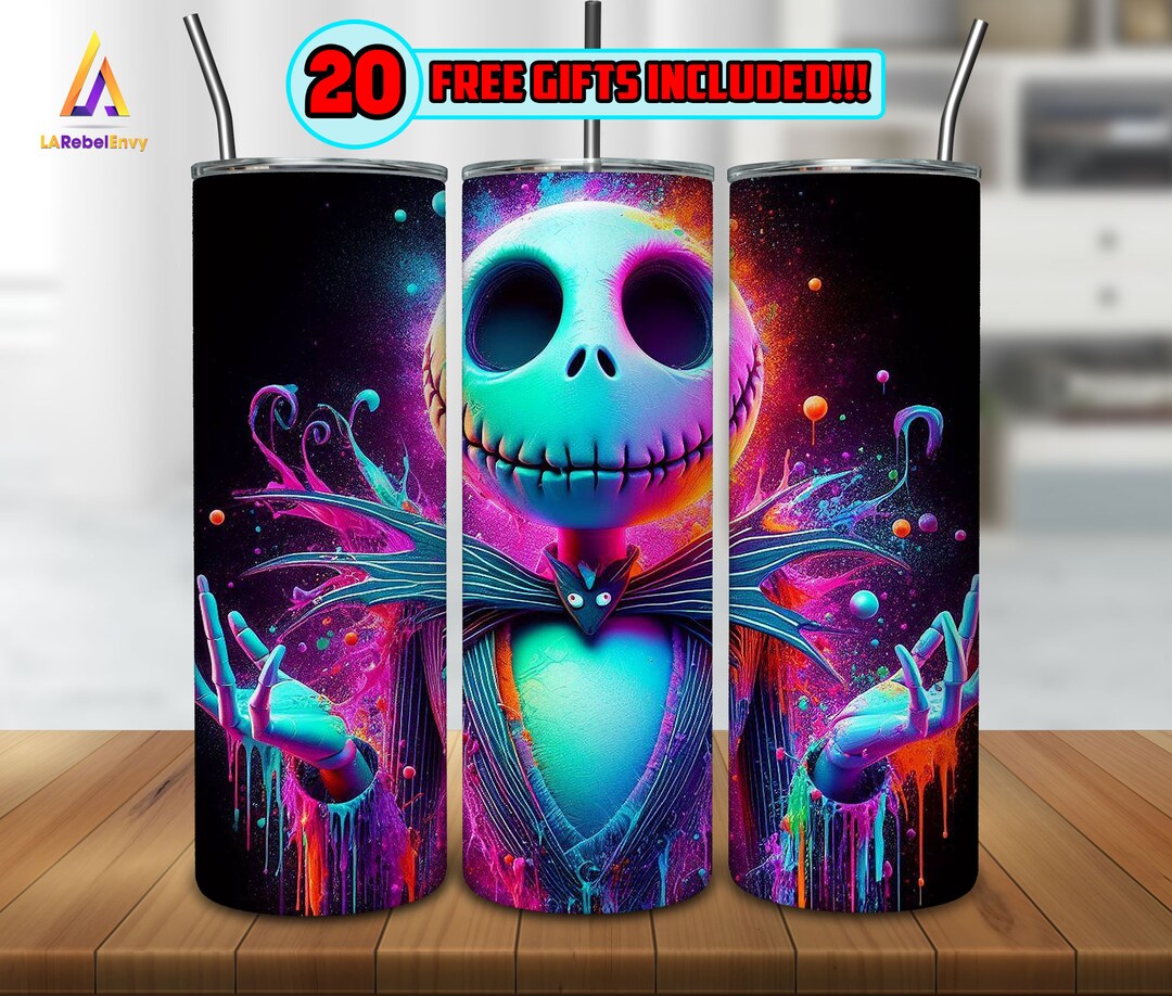 Skeleton Villain Png, 20oz Skinny Tumbler Sublimation Design, Skeleton ...