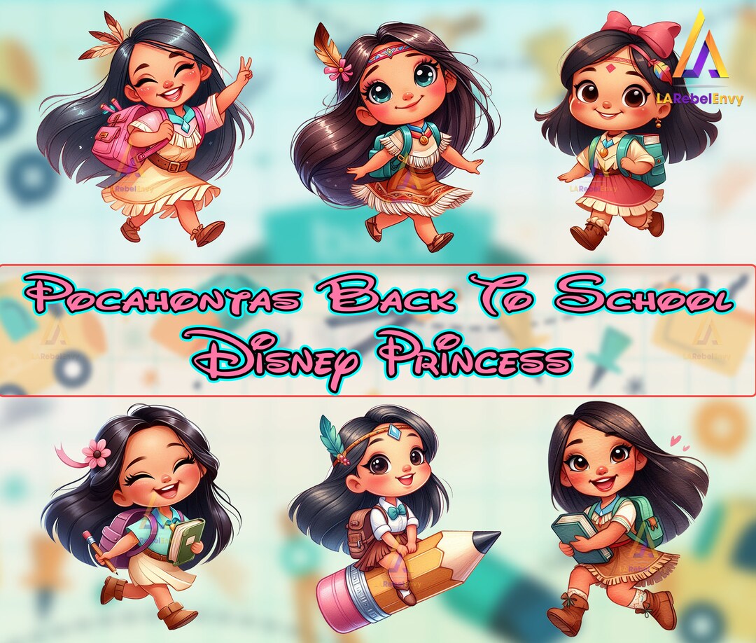 7 Designs Princess Back to School Png Bundle, Cute Little Princess Png ...