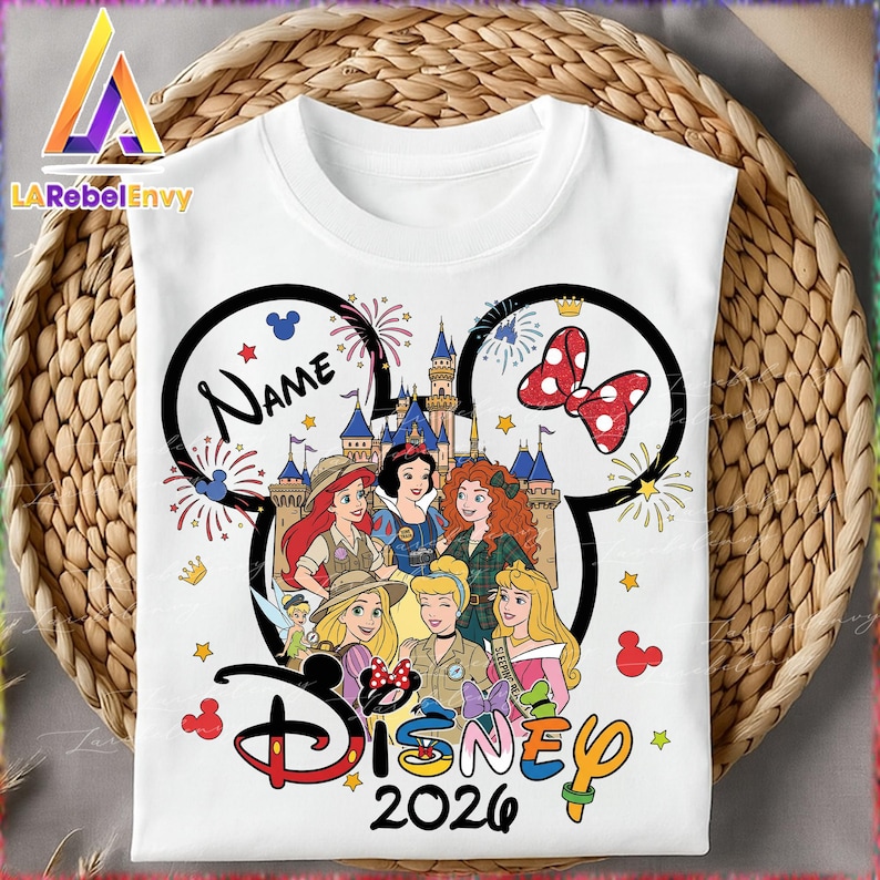 9 Custom Name Family Vacation 2026 PNG Bundle, Cute Cartoon Characters ...