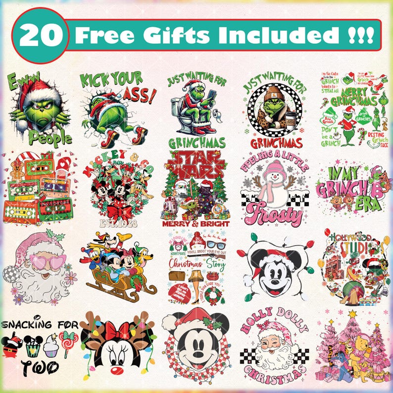 Funny Duck Christmas Ornament Front & Back PNG, Angry Holiday Wreath ...