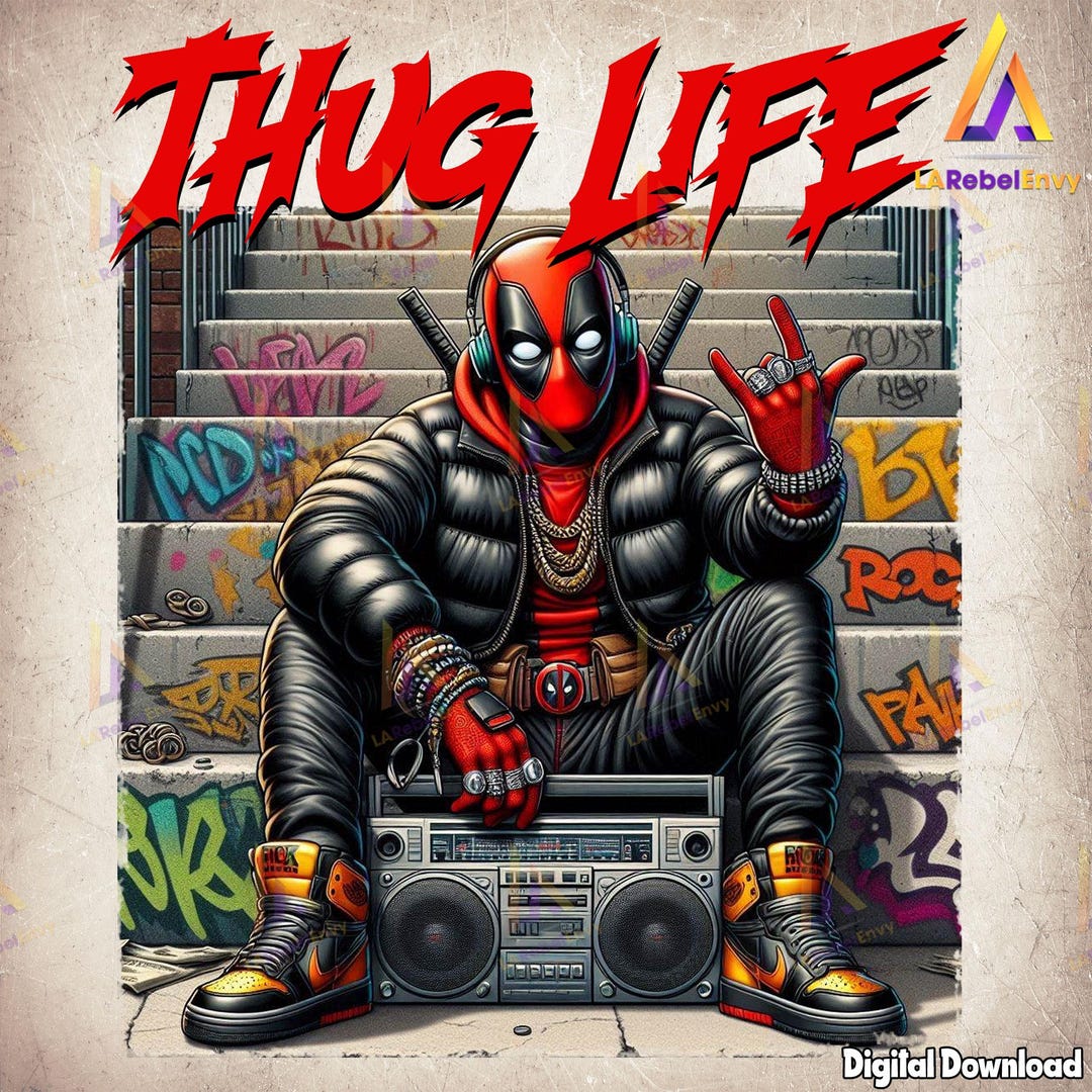 Thug Life Png, Super Hero Character, Hero Street Style, Graffiti ...