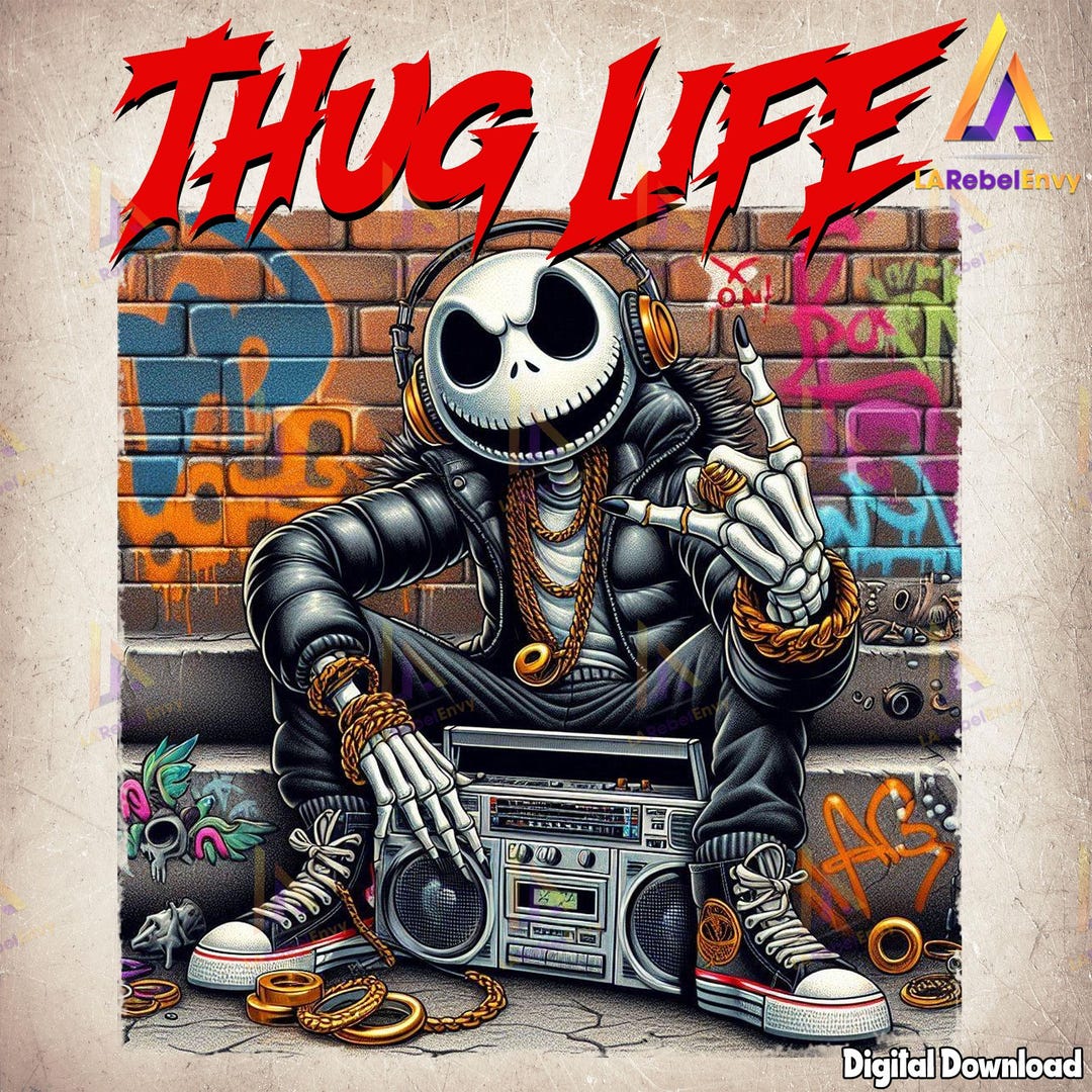 Thug Life Christmas Png, Jack Skeleton, Christmas Street Style ...