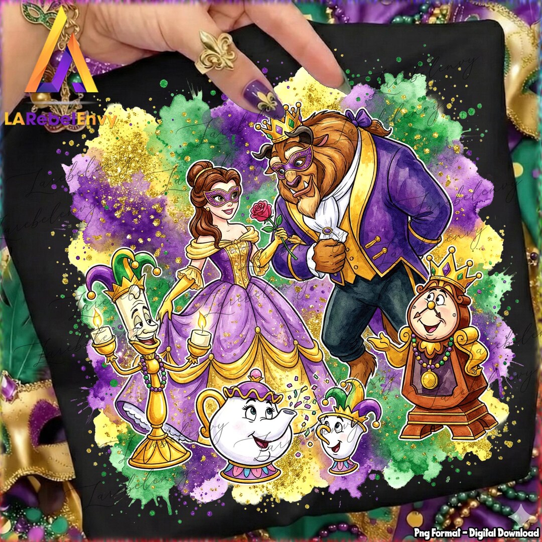 Cute Mardi Gras Princess & Friends Shirt PNG, Festival Costume ...