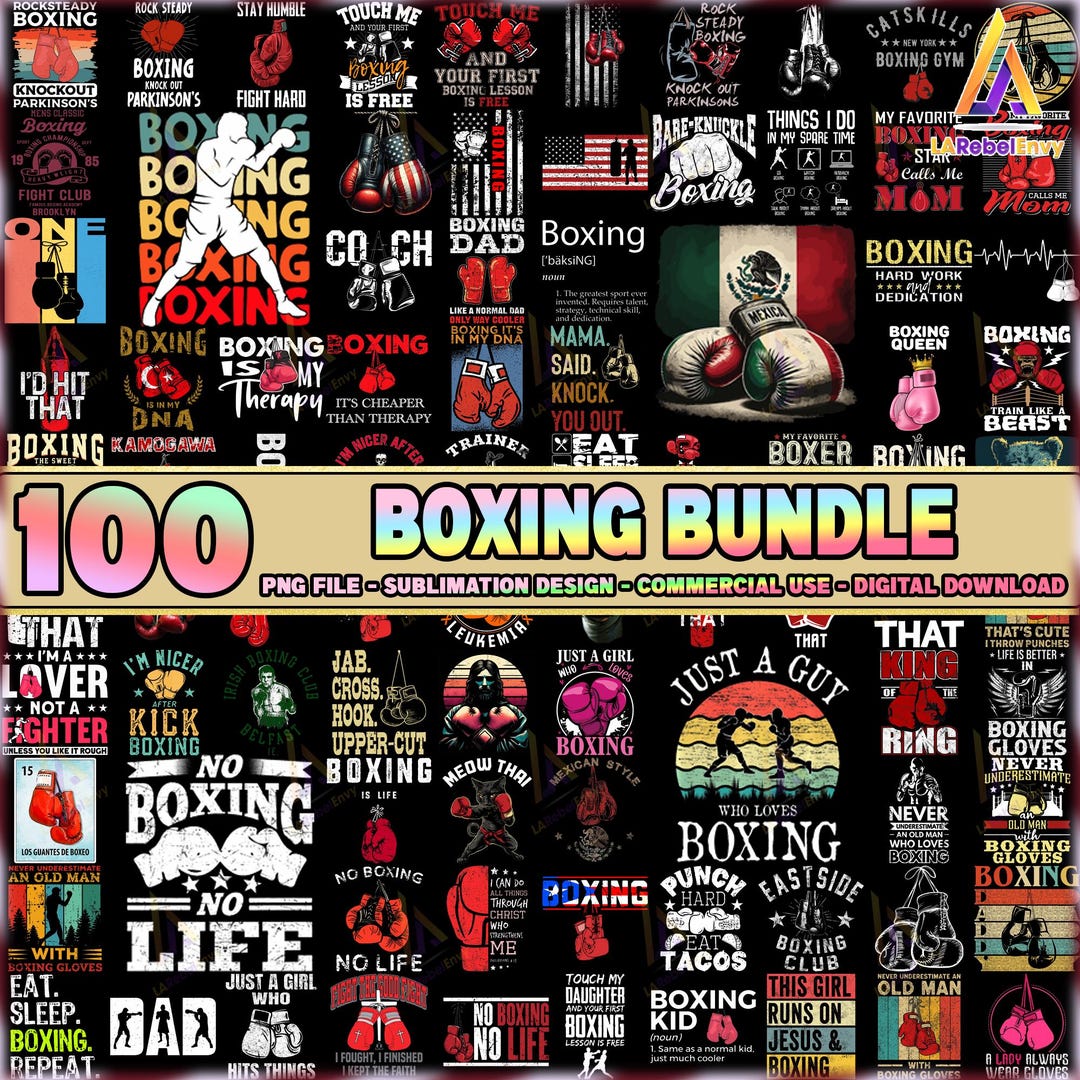 100 Files Boxing Png Bundle, Boxing Warrior, Boxing Lover, Boxing Glove ...