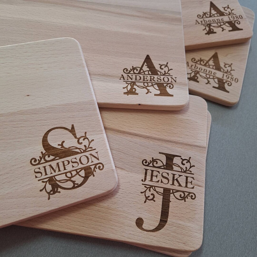 Custom Cutting Board Engraved Monogrammed Charcuterie Small ...