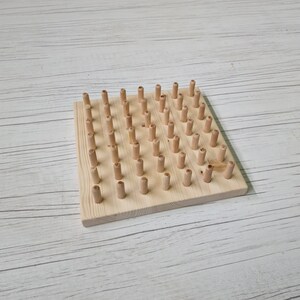 Wooden Geoboard, Solid Wood Waldorf and Montessori Learning Tool | Wood ...