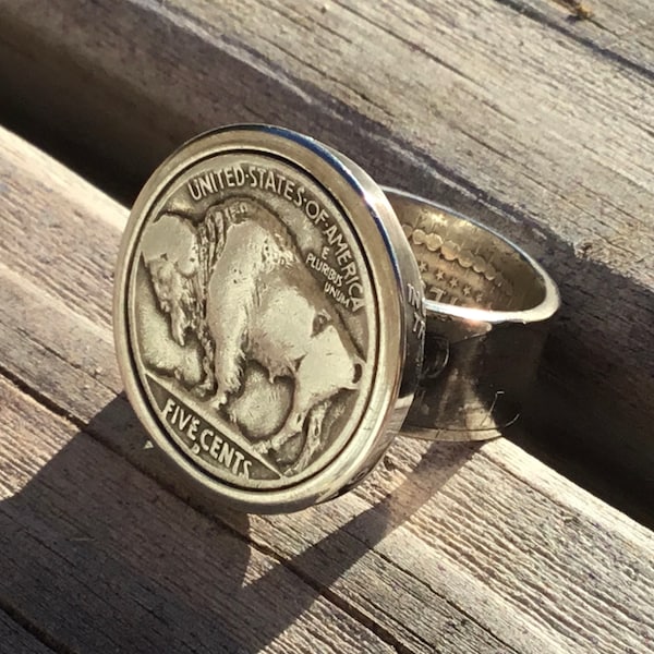 Buffalo Coin Ring - Etsy