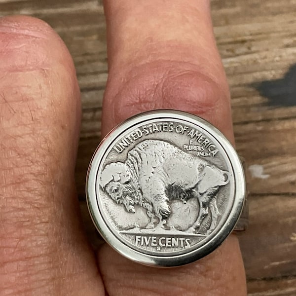 Buffalo Coin Ring - Etsy