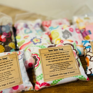 Boo Boo Bags | Hot Rice Pack | Ice Pack | Owie | Bump or Bruise | Kids ...