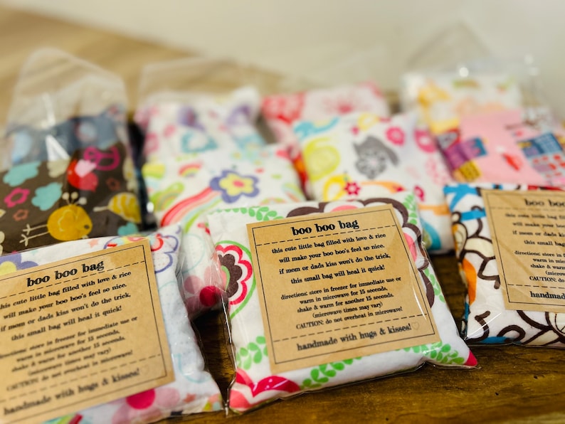 Boo Boo Bags | Hot Rice Pack | Ice Pack | Owie | Bump or Bruise | Kids ...