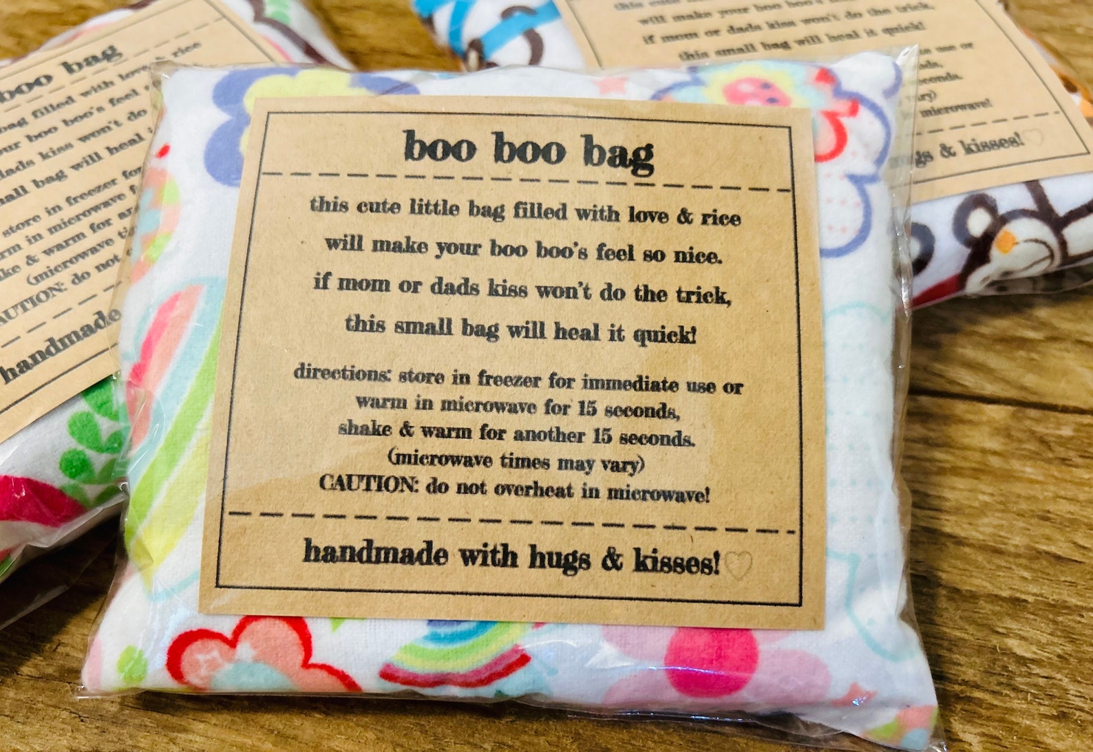 Boo Boo Bags | Hot Rice Pack | Ice Pack | Owie | Bump or Bruise | Kids ...