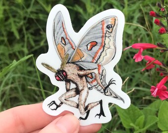Moth Man Sticker - Etsy