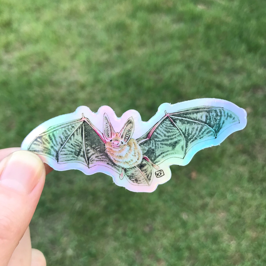 Tiny Bat Sticker (holographic) - Etsy