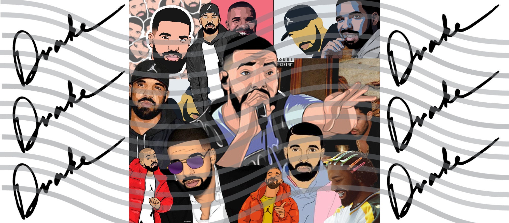 Drake Glass Cup, Drake Tumbler, Drake Gift, Custom Drake Cup, 160z ...