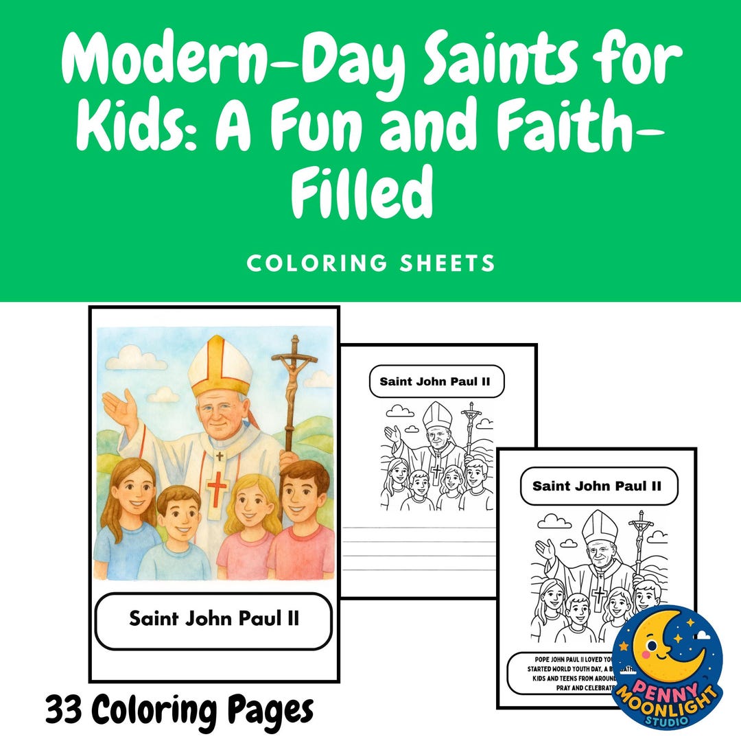 Modern-day Saints for Kids: A Fun and Faith-filled - Etsy
