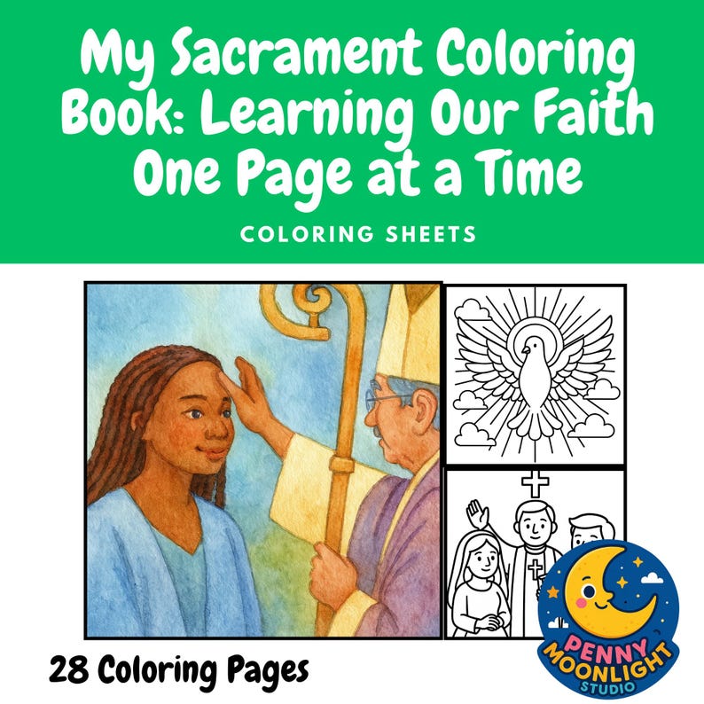 My Sacrament Coloring Book: Learning Our Faith One Page at a Time - Etsy