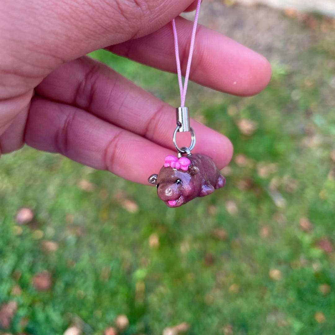 Moodeng Accessory Cute Baby Hippo Accessory Kawaii Hippo Earrings ...