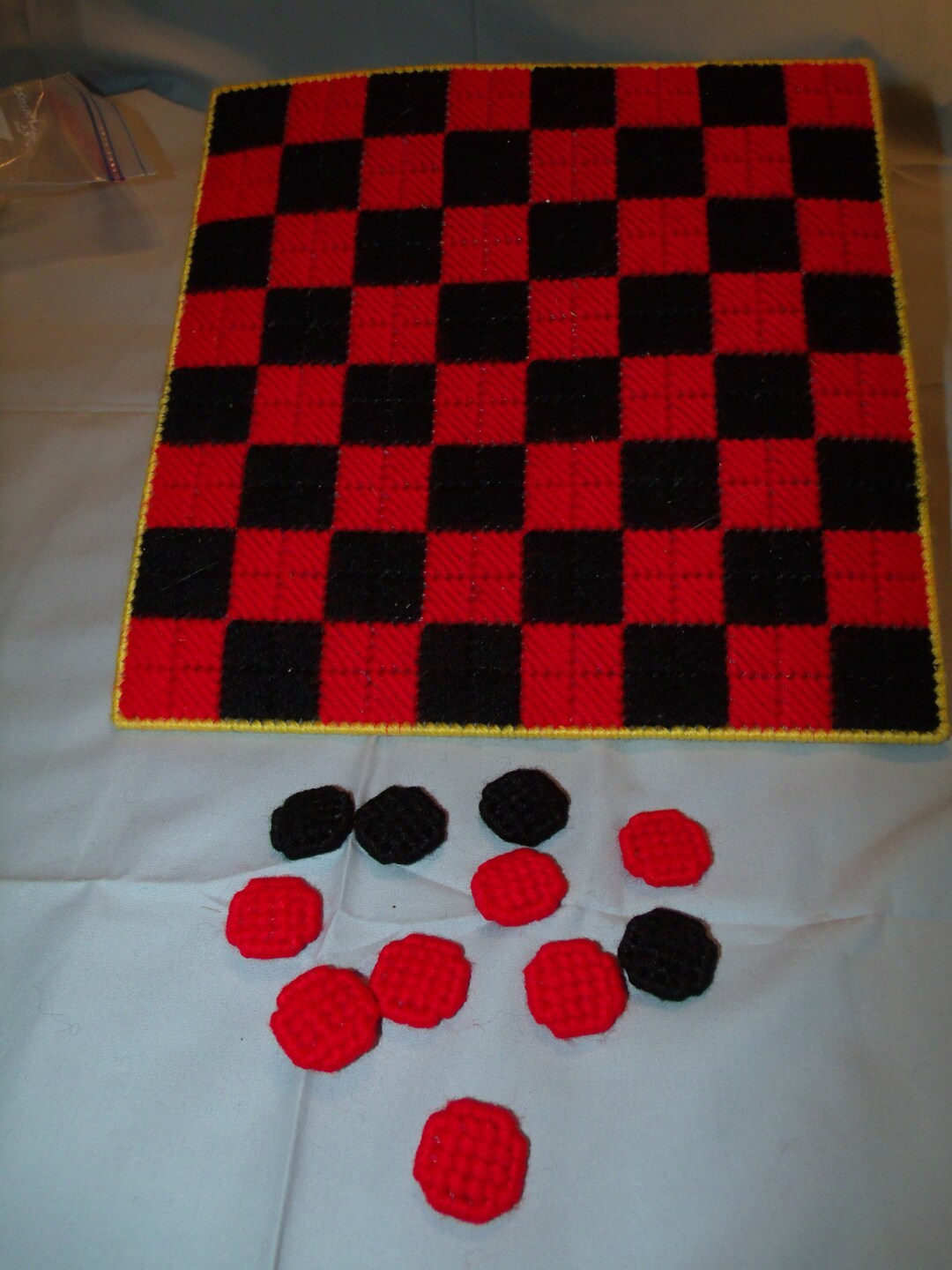 Homemade Checkers Set - Etsy