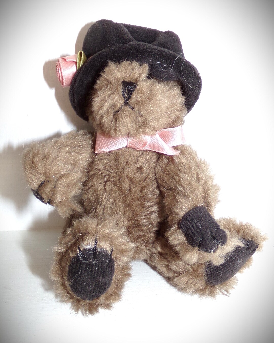 Vintage Boyds Bear the Archive Series Simone W/velvet Hat Pink Rose ...